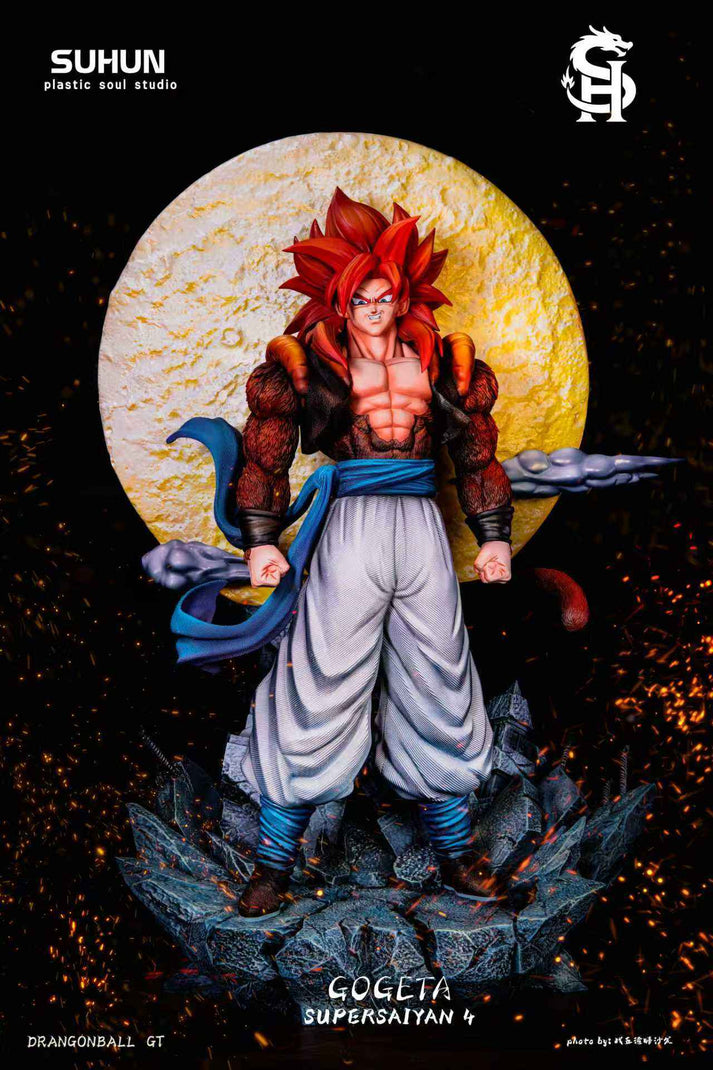 Dragon Ball Plastic Soul SH Studio Red Moon Super Saiyan 4 Gogeta 1/6 ...