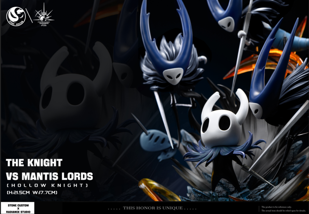 Hollow Knight Stone Custom & Radiance Studio The Knight vs Mantis Lords ...