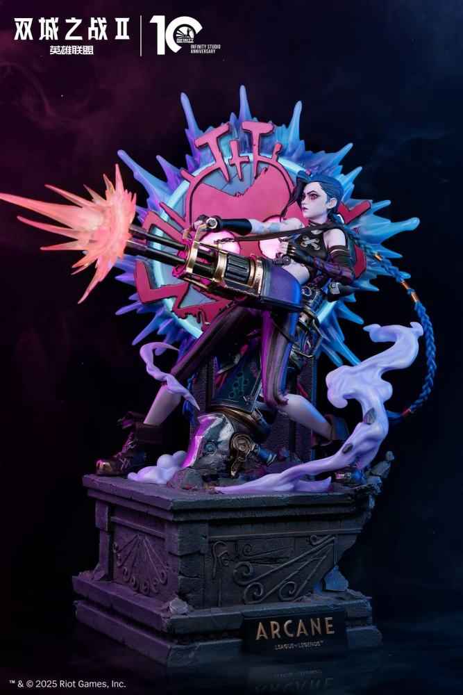 League of Legends Infinity Studio Arcane II Jinx 1/4 Licesensed Resin ...