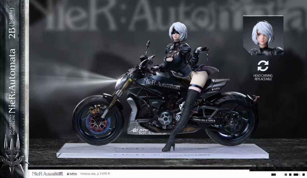 NieR: Automata Aetheria & SX Studio Motorcycle NieR 2B 1/6 Resin Statue ...