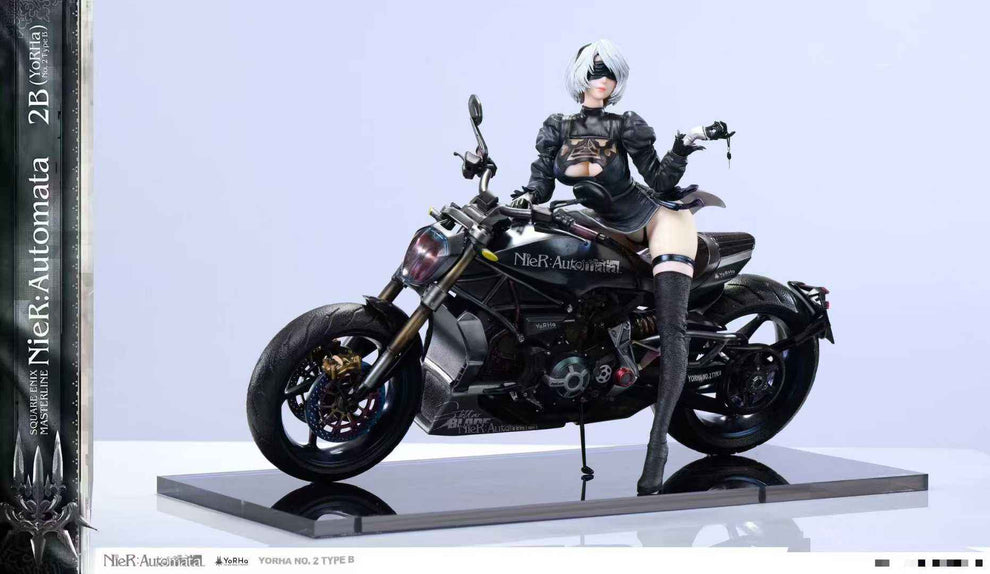 NieR: Automata Aetheria & SX Studio Motorcycle NieR 2B 1/6 Resin Statue ...