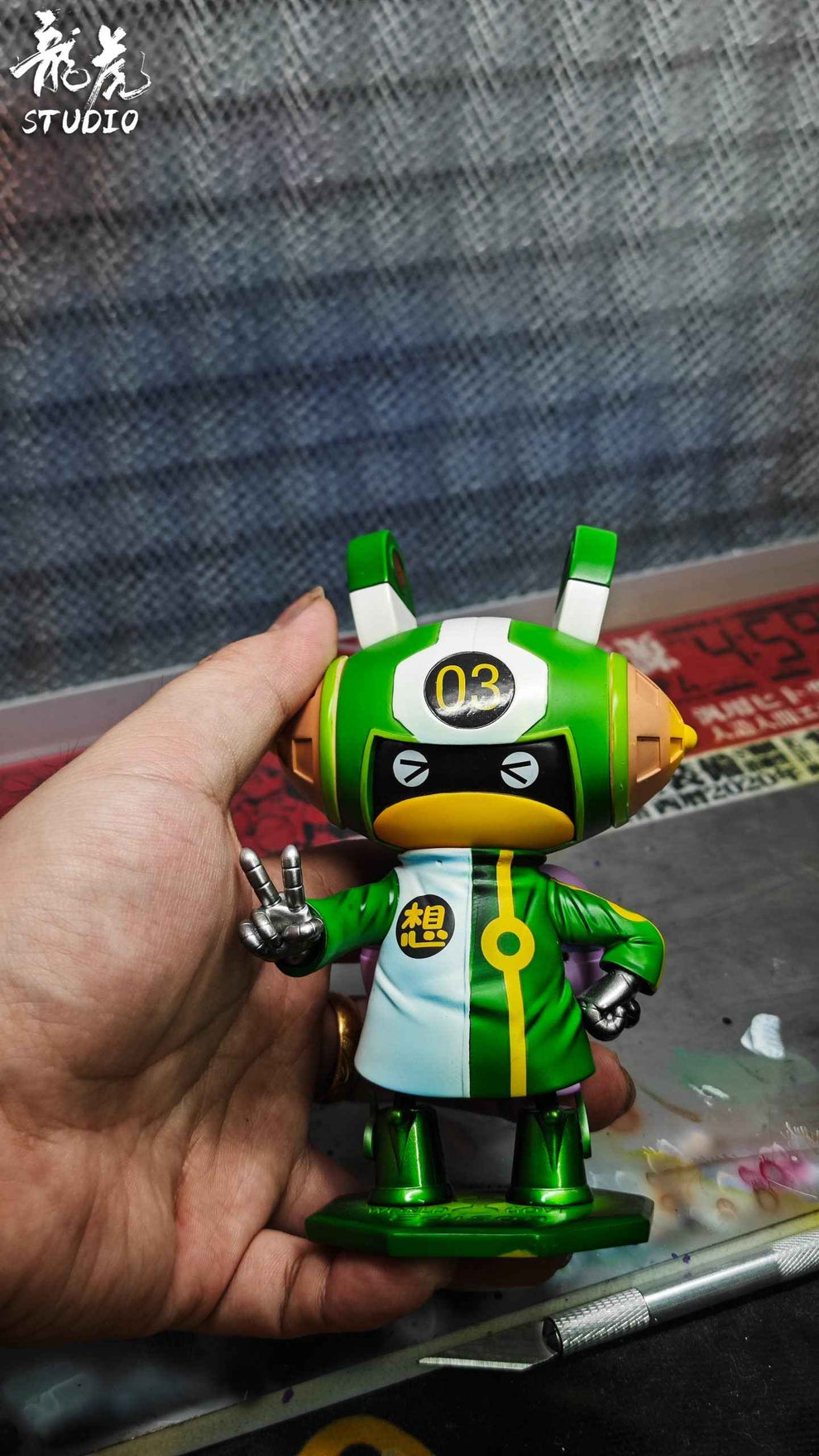 One Piece Long Hu Studio Edison Punk 03 Egghead Arc Resin Statue ...