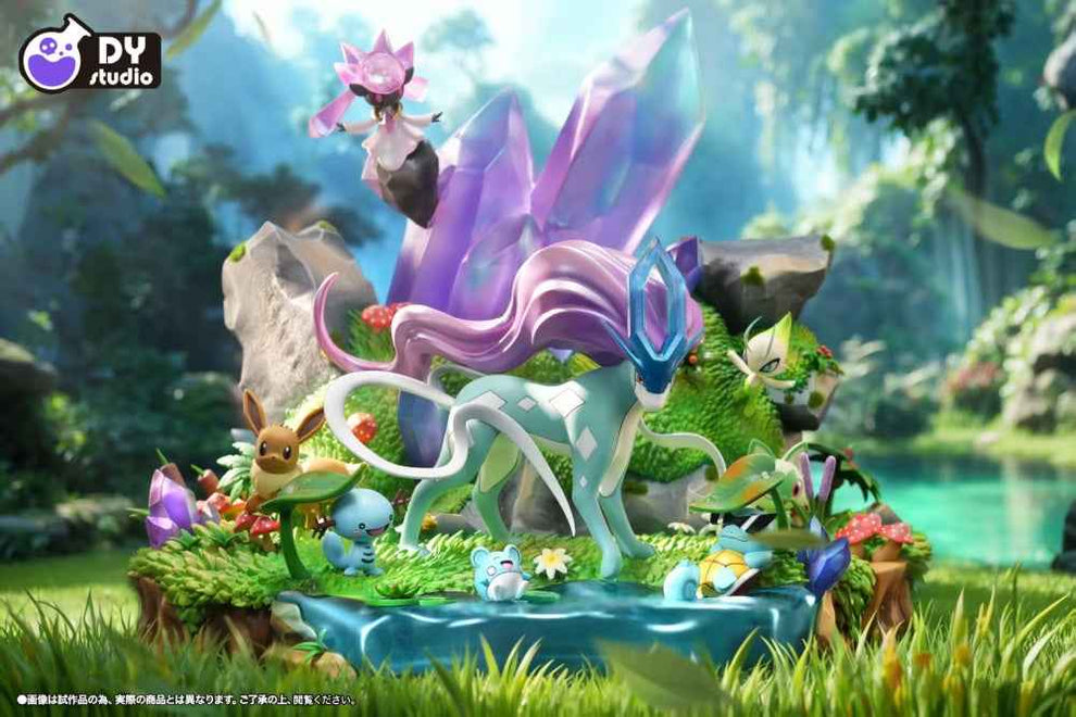 Pokémon DY Studio Suicune and Pokémon in the Afternoon Sun Resin Statue ...