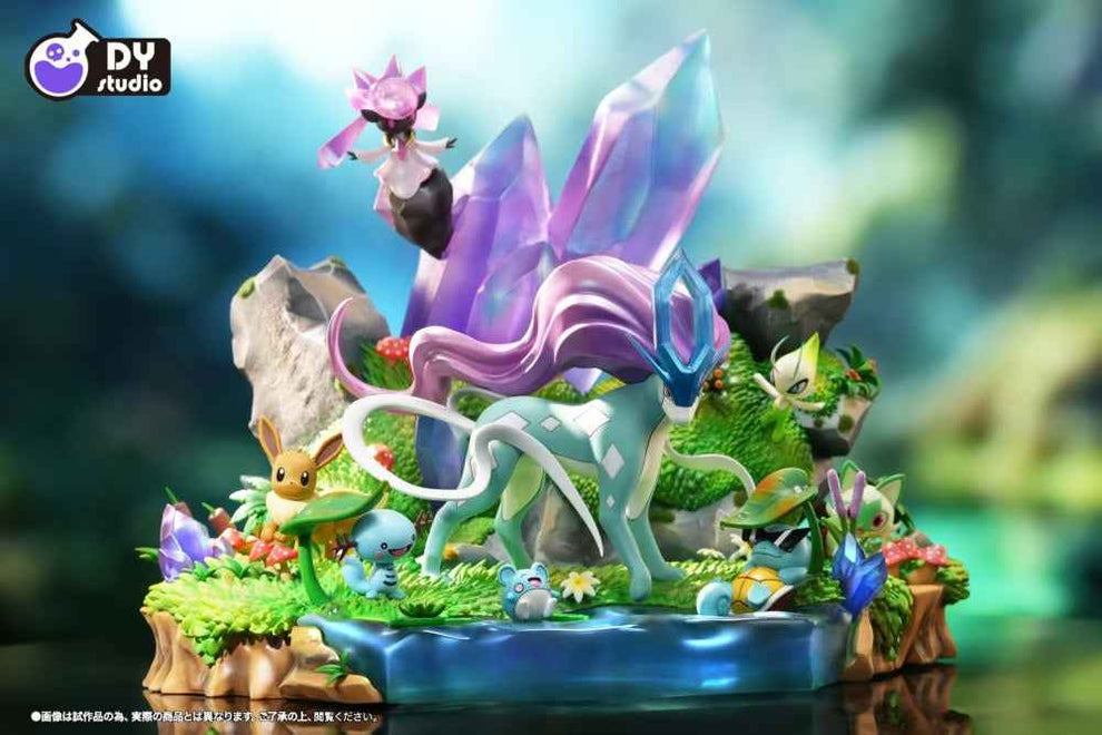 Pokémon DY Studio Suicune and Pokémon in the Afternoon Sun Resin Statue ...