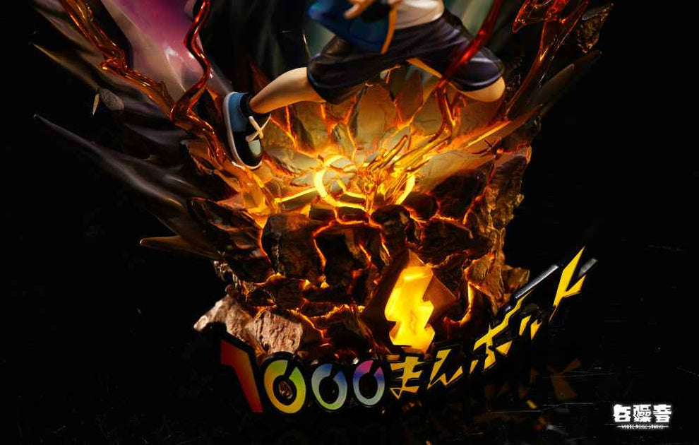 Pokémon White Noise Studio Ash Ketchum & Pikachu Thunderbolt 1/8 Resin ...