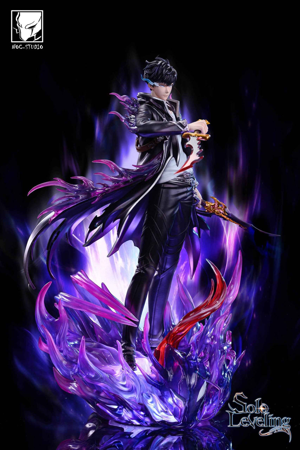 Solo Leveling Noc Studio Shadow King Sung Jin Woo Resin Statue ...