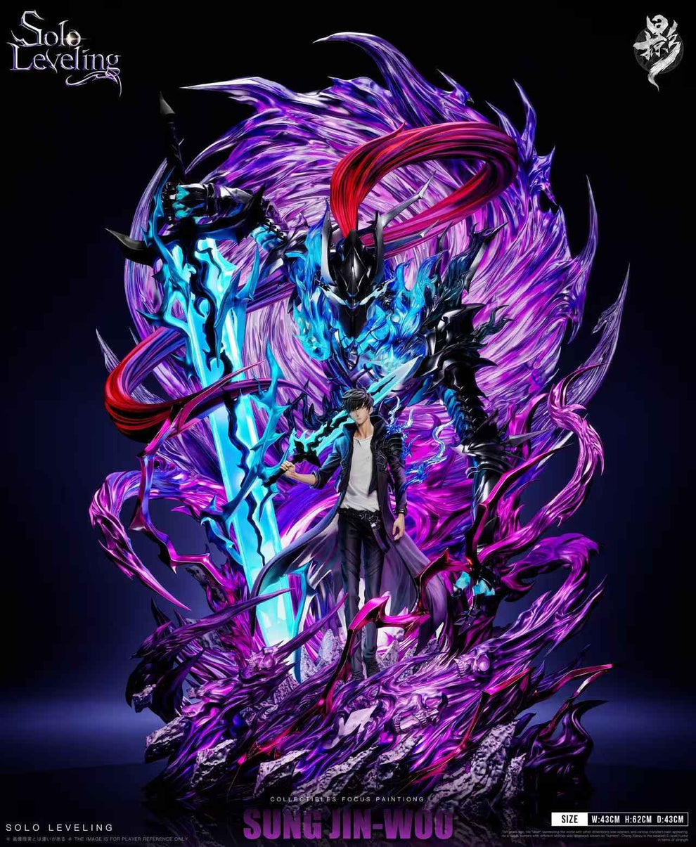 Solo Leveling Shadow Studio Monarch Sung Jin Woo Resin Statue ...