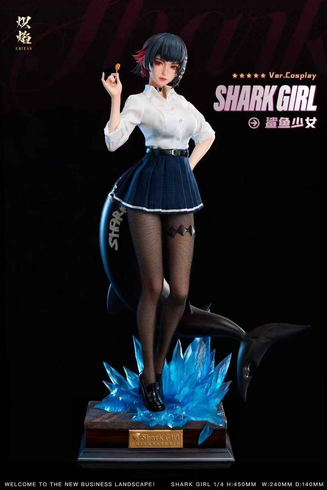 Zenless Zone Zero ChiYan Studio Ellen Joe Shark Girl 1/4 Resin Statue ...